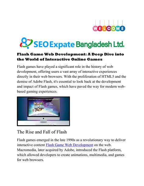 Flash Game Web Development A Deep Dive Into The World Of Interactive