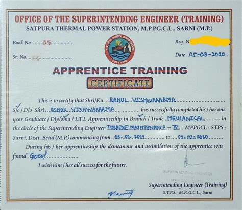 Rahul Vishwakarma On Linkedin Apprentice Cirtificate