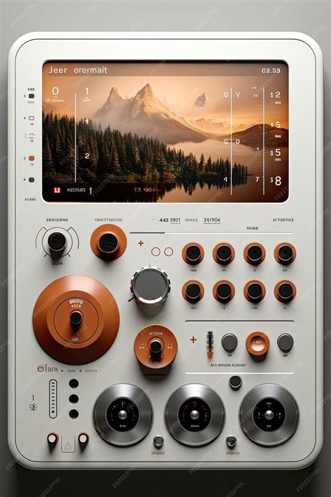 Premium Photo Iot Control Panel Ui Mockup Design A Userfriendly Control Panel Ui Mockup