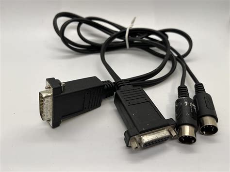 Midi To Joystick Game Port Audio Cable Db15 5 Pin Din Wire Reverb
