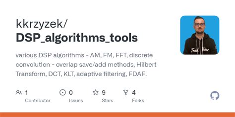Github Kkrzyzekdspalgorithmstools Various Dsp Algorithms Am Fm