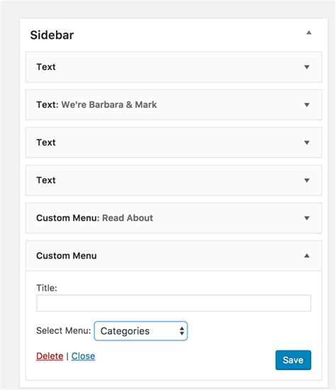 Wordpress Navigation Menus Wicky Design