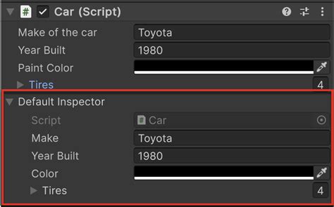 Unity Manual Create A Custom Inspector