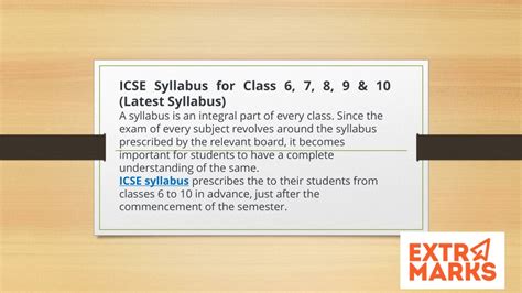 Ppt Icse Syllabus Powerpoint Presentation Free Download Id11771908