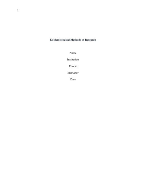 Nr 503 Week 3 Epidemiological Methods And Measurements 1
