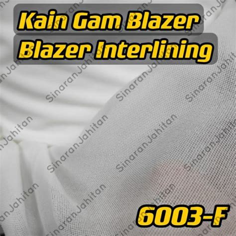 Kain Gam Nipis Utk Blazer 6003 F Kain Gam Jacket 6003 Lazada