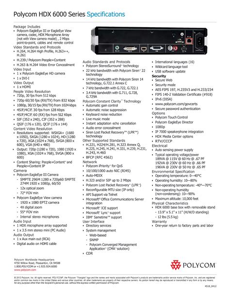 Hdx6000 Datasheet Pdf