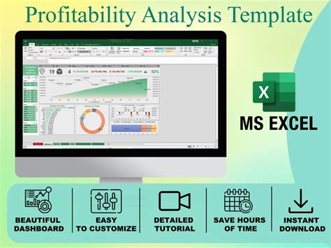 profitability analysis excel template forecasting products etsy