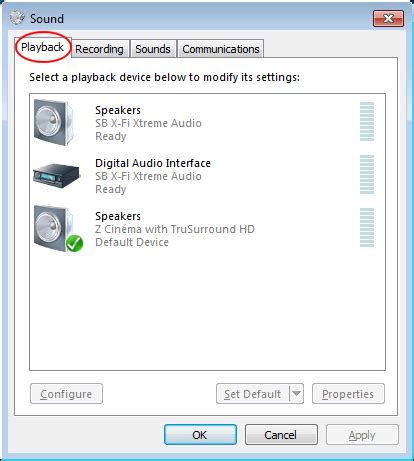 Computer Maniea Change The Default Playback Sound Device In Windows 7