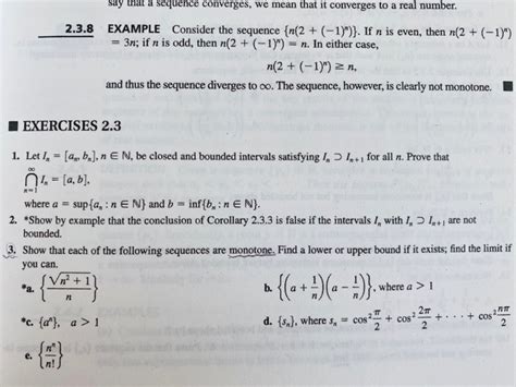 solved 1 prove theorem 2 2 1 a 2 let {an and b be