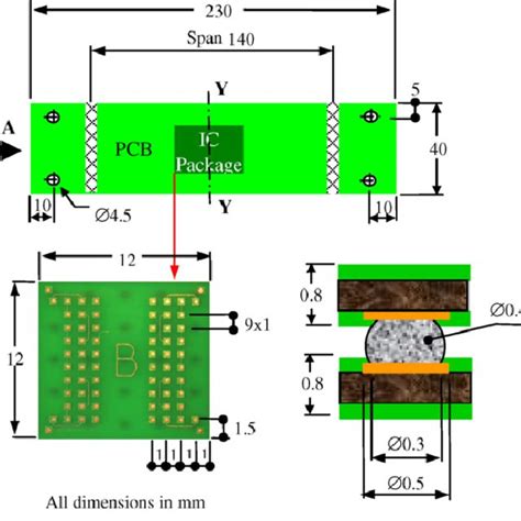 Pcb And Ic Component Dimensions And Layout Download Scientific Diagram