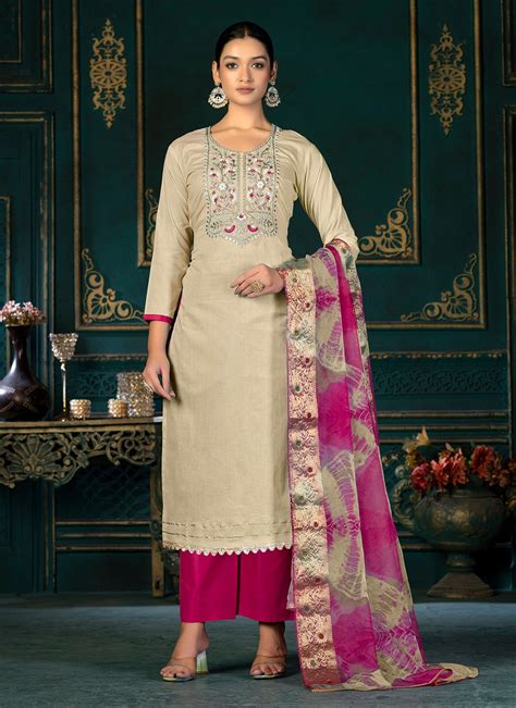 Buy Designer Trendy Salwar Suit 263515 Straight Salwar Suits