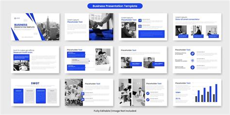 크리에이 티브 비즈니스 프리젠 테이션 슬라이드 템플릿 또는 연례 보고서 프리젠 테이션 템플릿 프리미엄 벡터