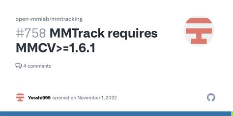 mmtrack requires mmcv 1 6 1 · issue 758 · open mmlab mmtracking · github