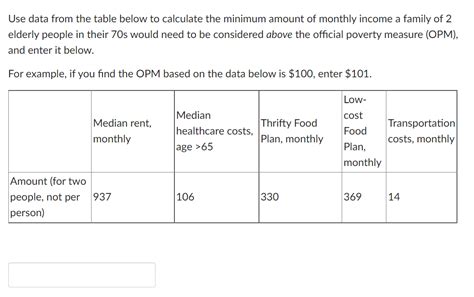 Solved Use Data From The Table Below To Calculate The