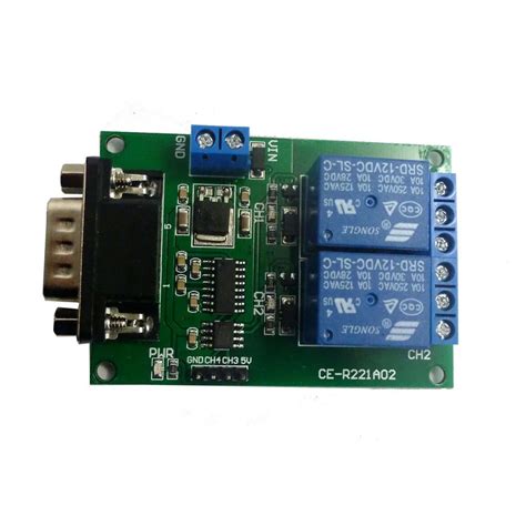 2 Way Relay Serial Port Rs232 Uart Remote Control Switch Relay Db9 Remote Relay Switch For Smart