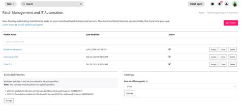 Automate Software Patching Via Automation Profiles Atera Support