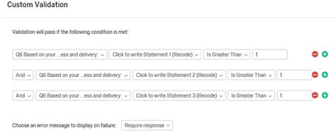 validation side by side question type xm community