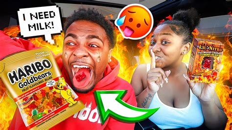 I GAVE MY BOYFRIEND THE WORLD'S HOTTEST GUMMY BEAR!! - YouTube
