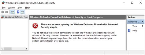 Error Code X There Was An Error Opening The Windows Firewall Windows Guide