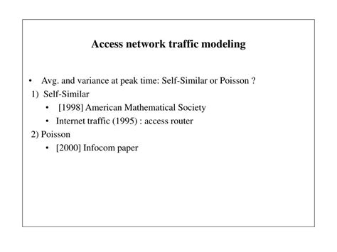 Ppt Internet Traffic Modeling And Network Design Powerpoint