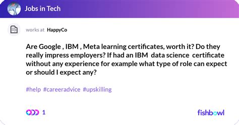 Are Google IBM Meta Learning Certificates Wor Fishbowl
