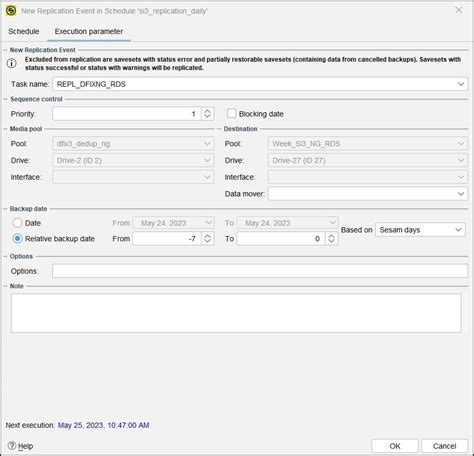 source creating a replication event sepsesam