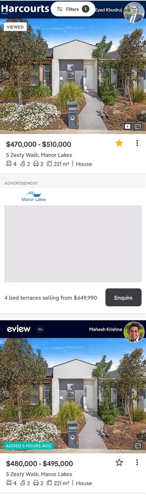 same property two different listings prices and agents how does it