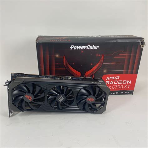 Used Powercolor Radeon Rx 6700 Xt Red Devil Triple Fan 12gb Gddr6