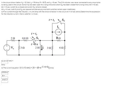 Solved In The Circuit Shown Below Vs Volt Is Chegg Com