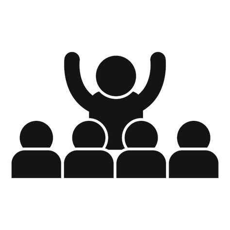 Premium Vector Mentor Goal Icon Simple Vector Business Education Team Skill