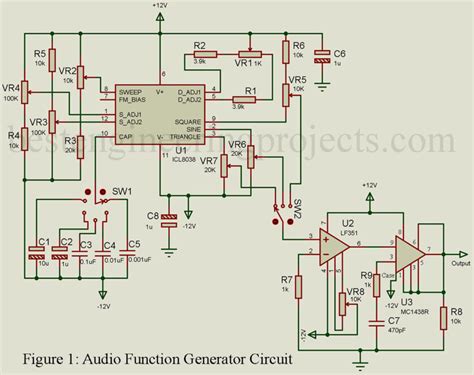 exploring the icl8038 building an audio function generator circuit
