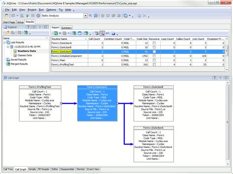 Static Analysis Tutorial 3 Exploring Links Between Routines And Classes Aqtime Documentation