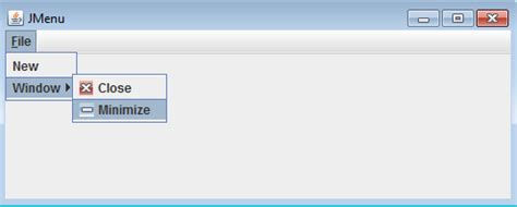 Java Programs Jmenu