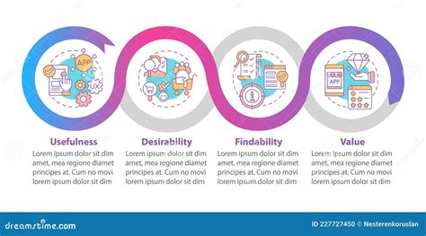 Ux Basics Vector Infographic Template Stock Vector Illustration Of Graphic Process 227727450