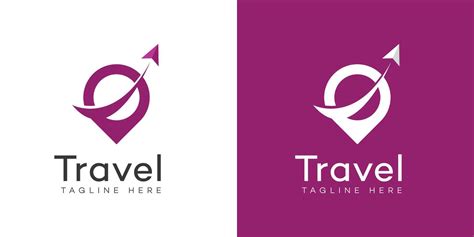 Modern Travel Logo Map Pin And Arrow Design 75469976 Vector Art At Vecteezy