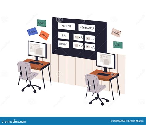 School Classroom For Computer Science And Literacy Elementary Information Technology Class