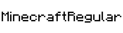 Minecraft Regular Font Details And Characters —