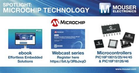 Mouser Stocks The Latest Microchip Microcontroller Solutions For Embedded Systems Engineers EBOM