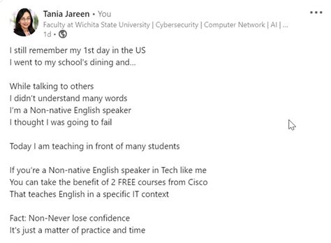 Tania Jareen On Linkedin Inspiration Is Contagious And You Proved It I Shared My Language