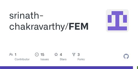 GitHub Srinath Chakravarthy FEM