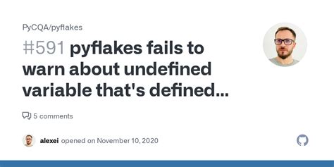 Pyflakes Fails To Warn About Undefined Variable Thats Defined Inside Nested Try Blocks · Issue