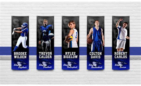 Senior Sports Banners Custom Designs