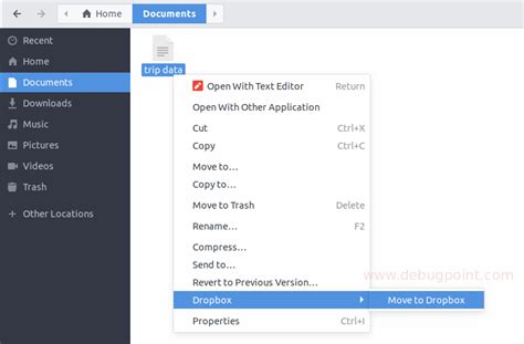 How To Integrate Dropbox In Ubuntu Using Nautilus File Manager