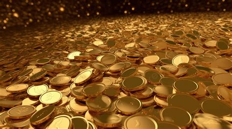 Huge Pile Of Gold Coins Gold Coins At Bottom Of Sea For Millennium