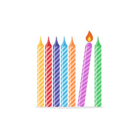 Свечи на день рождения Royalty Free Stock SVG Vector and Clip Art