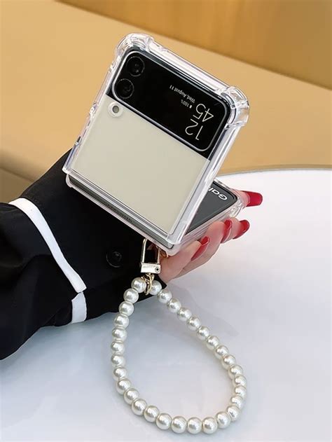 Funda De Celular Transparente Con Acollador Moda De Mujer Clear Phone Case Transparent