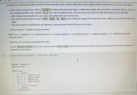 Solved Last Time You Created Some Helper Functions To Draw