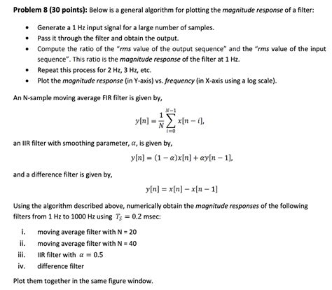 Solved Matlab Dsp Help You Can Use Conv” To