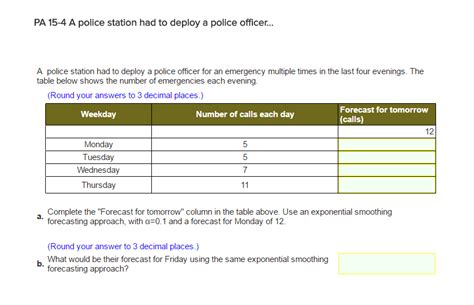 Solved Forecasting Problems Error Actual Forecast Mse